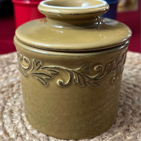 Source Unknown | Dining | Butter Bell Crock By L Tremain Ceramic Glossy ...